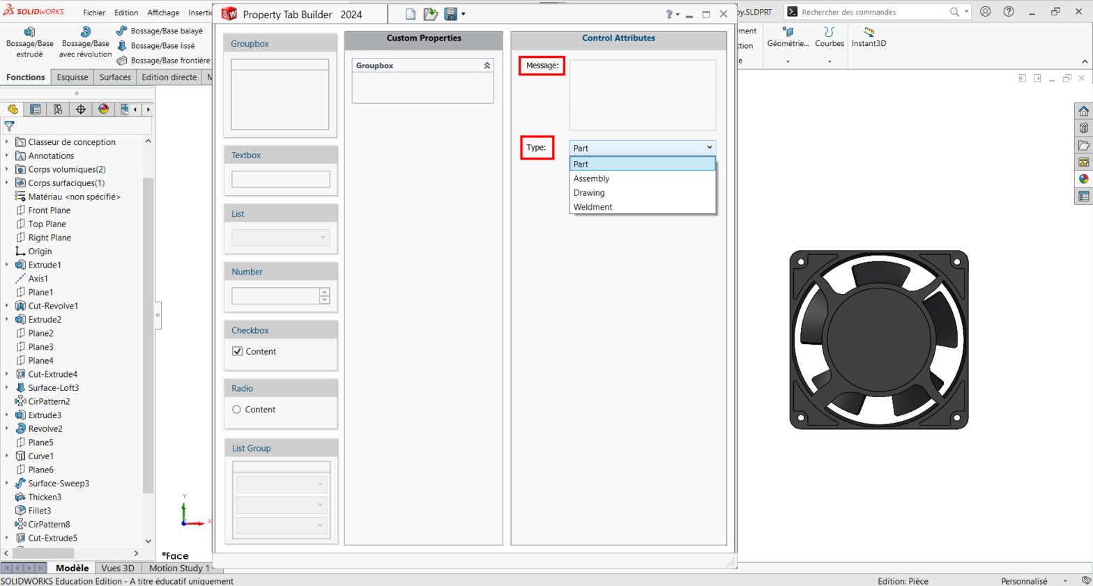 What is the SOLIDWORKS Property Tab Builder? - ChampionXperience