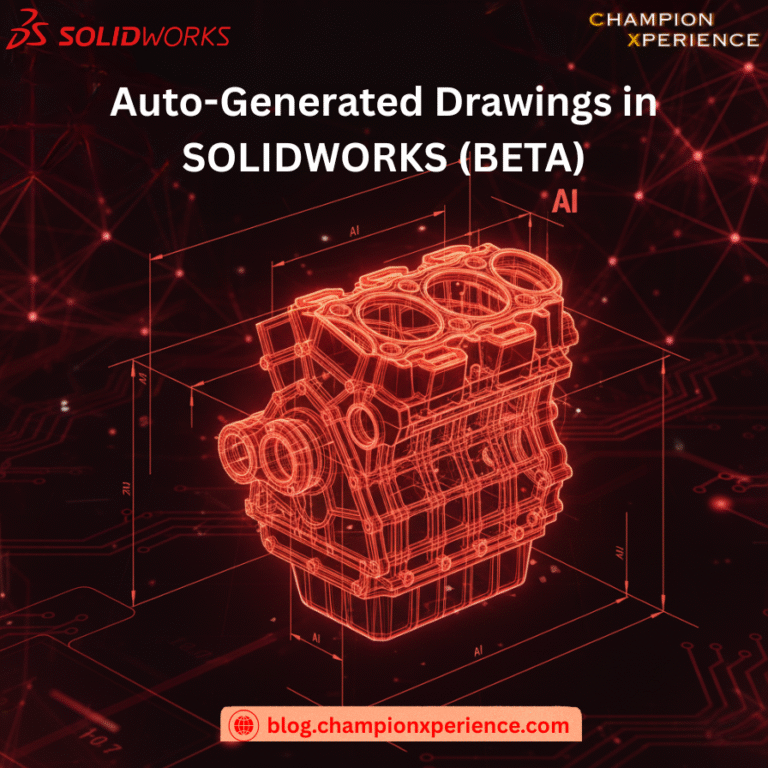 Auto-Generated Drawings in SOLIDWORKS (BETA) - ChampionXperience