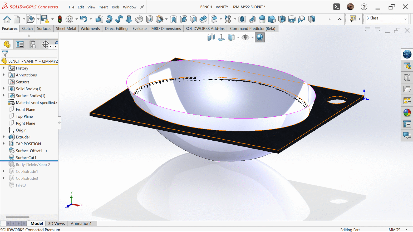 Advanced SOLIDWORKS Techniques: Using Surface Tools for Solid Modeling ...