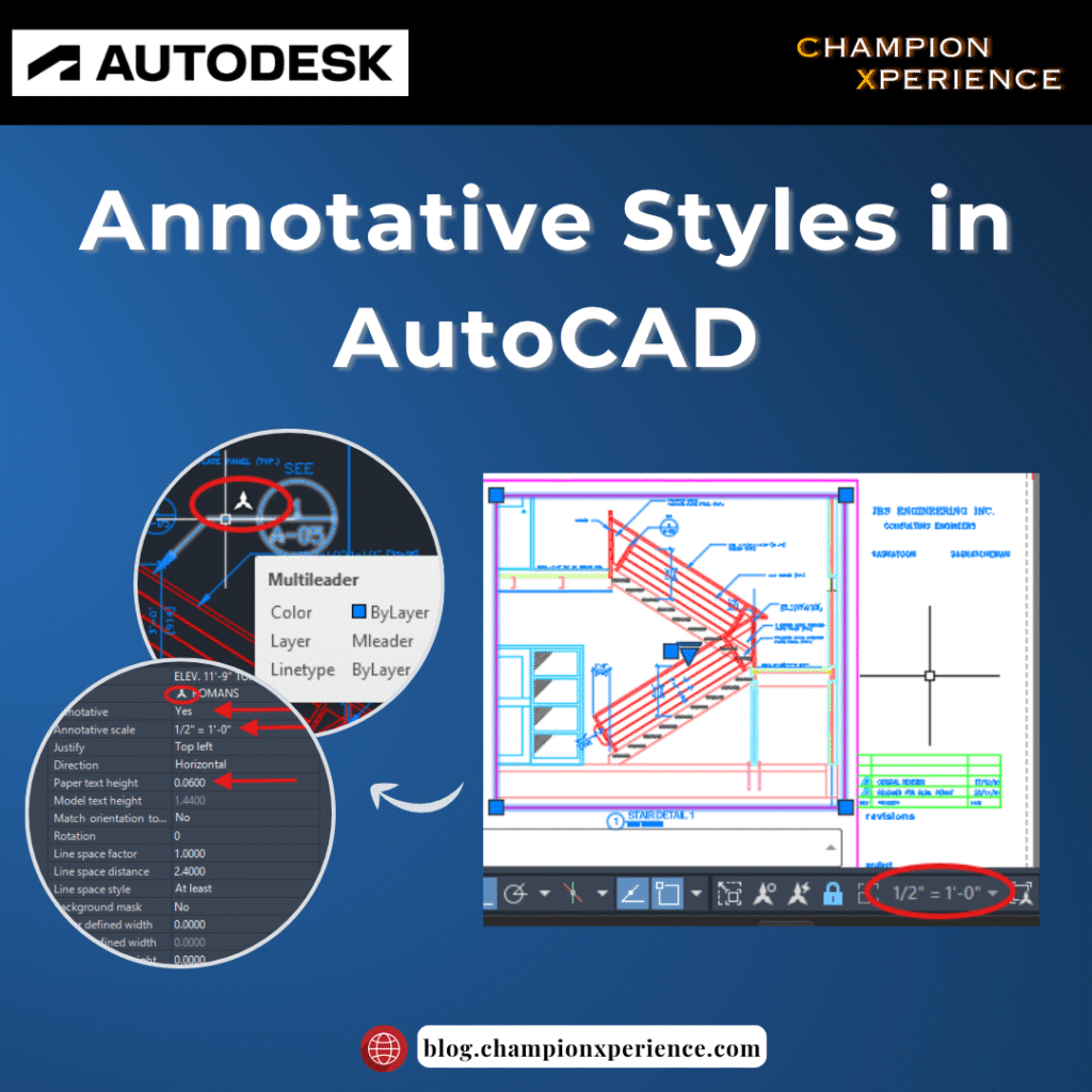Annotative Styles in AutoCAD - ChampionXperience