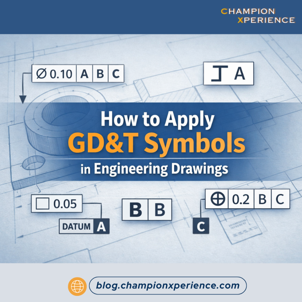 How to apply GD&T symbols in engineering drawings - ChampionXperience