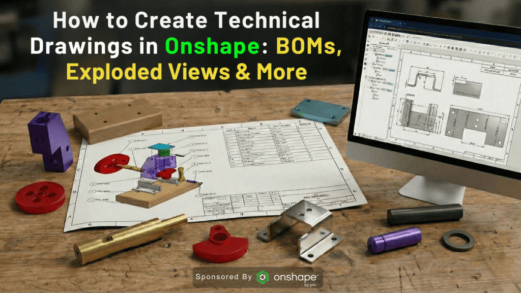 How to Create Technical Drawings in Onshape: BOMs, Exploded Views ...